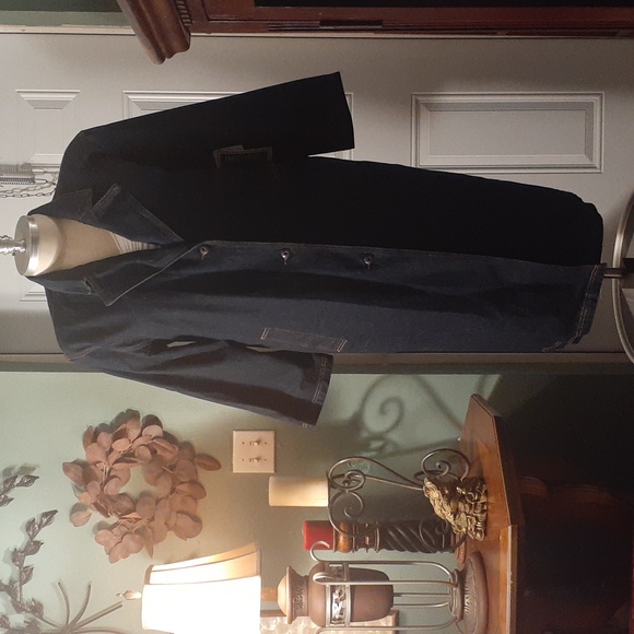 Baccini | Jackets & Coats | Baccini Womens Denim Maxi Coat | Poshmark